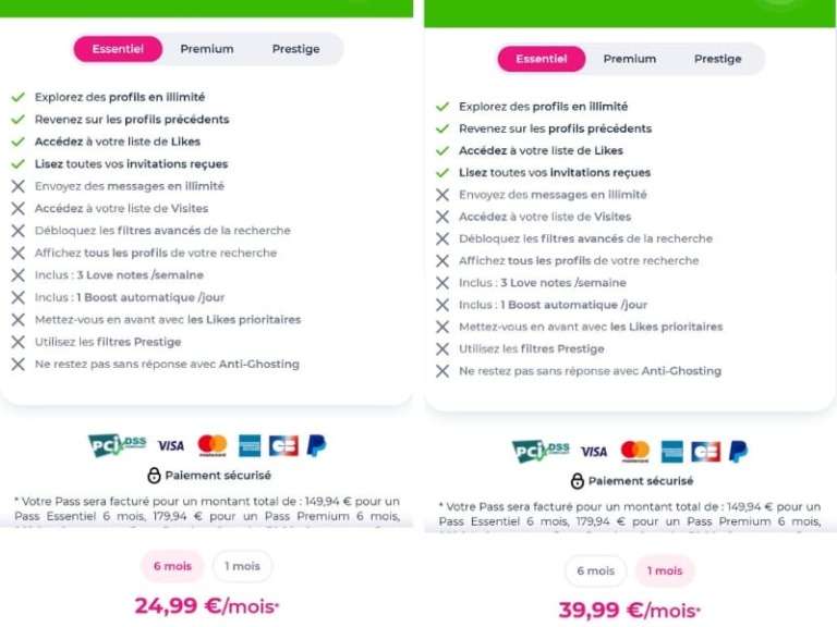 Prix des abonnements et options Meetic : Nouveaux tarifs en 2025